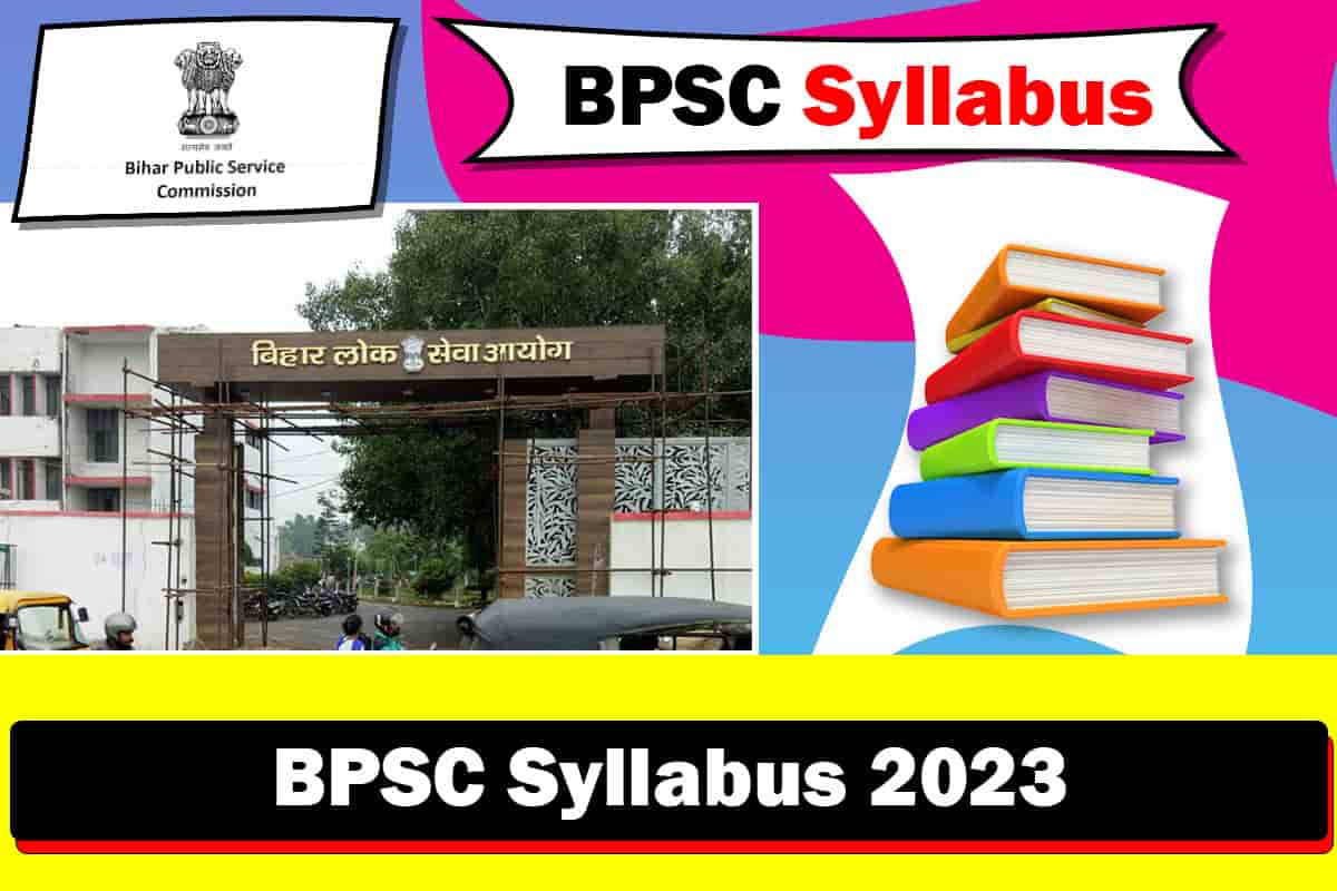 BPSC Syllabus 2023 PDF Bihar PSC (Pre-Mains) CCE/Lecturer/AE in Hindi