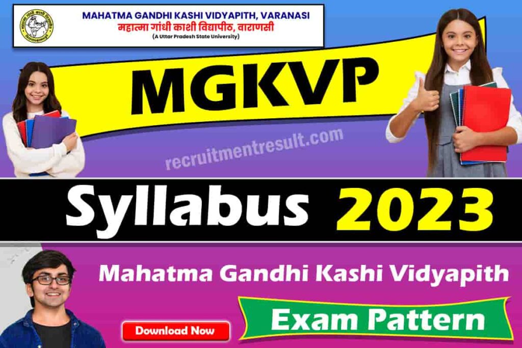 MGKVP Syllabus 2023 Revised B.Com/BA/B.Sc/MA/BBA/MBA Exam Syllabus PDF