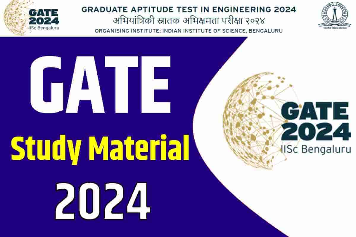 GATE Study Material 2024- Download CS/EC/EE/CE/ME Topic-Wise Notes Free
