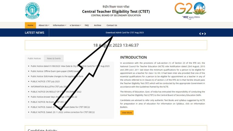 CTET 2023 Self Declaration Form: Check Download Link Here